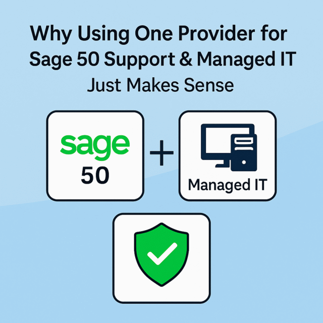 Sage 50 Support & IT Support with One Provider